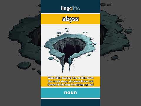 🇬🇧 Abyss Meaning : Flash Card : Learn English Vocabulary