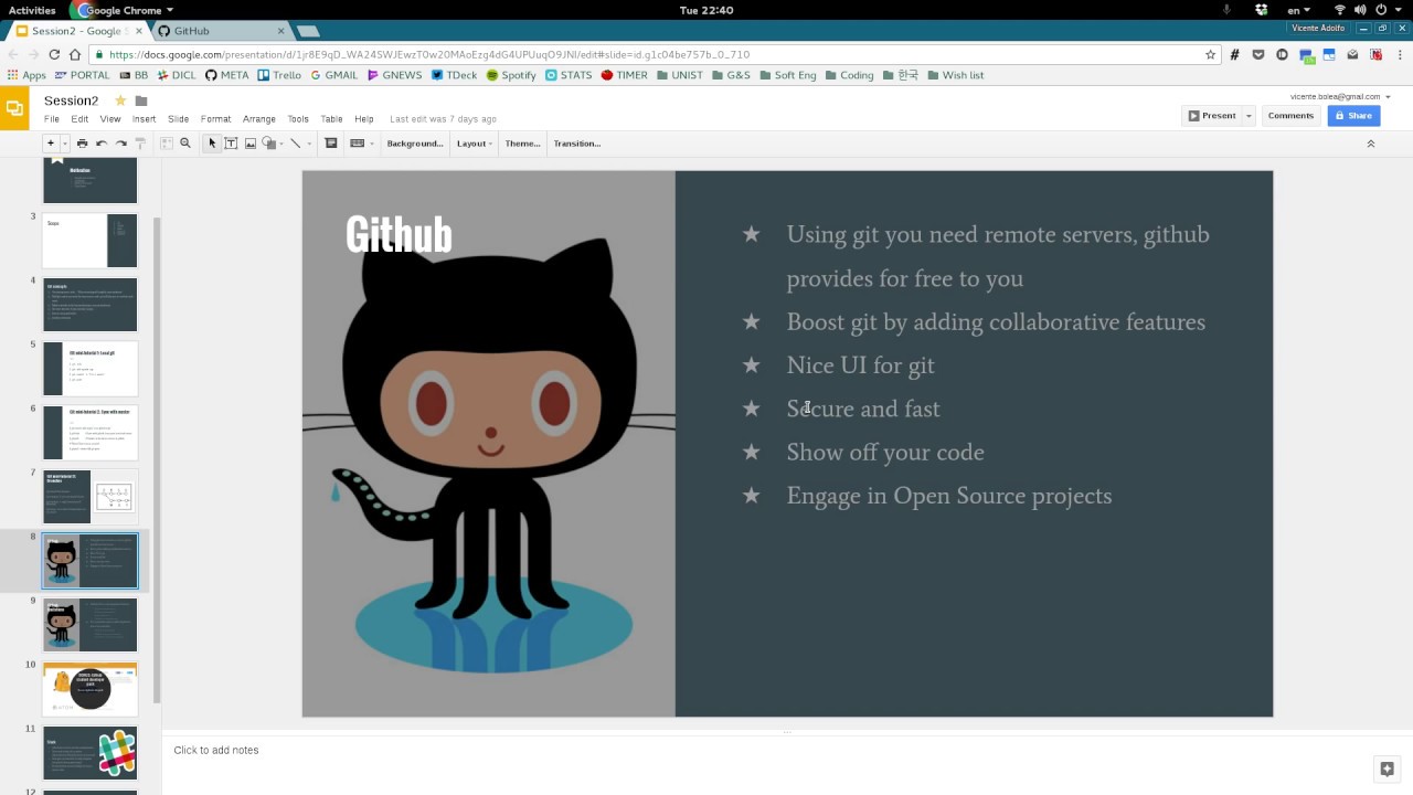 2) Github Developing Stack