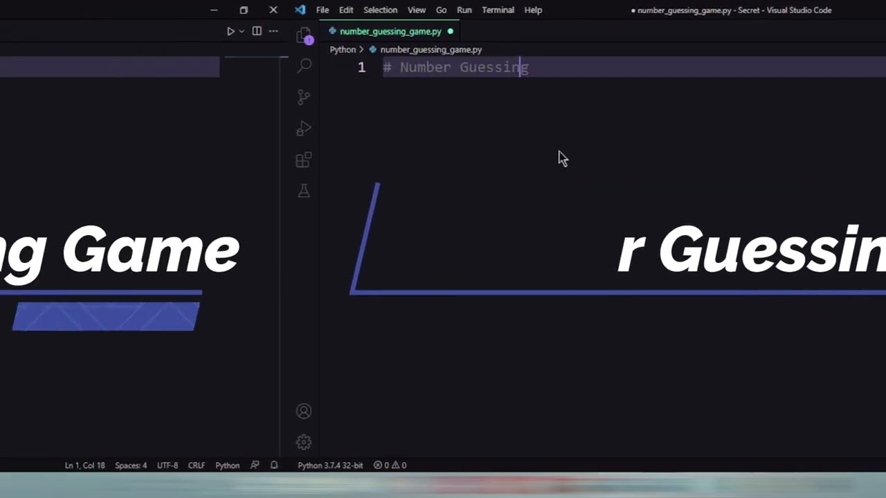 (Tutorial) Number Guessing Game with Python | Most Simple | CodingBanda