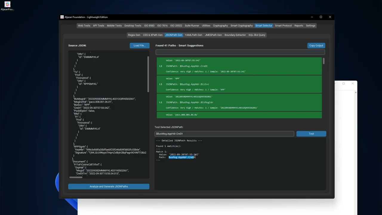 #features JSON Path Generator