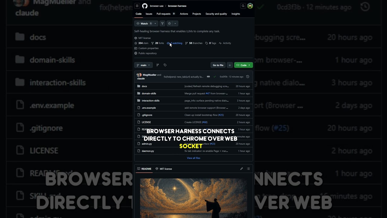 Browser Harness: a browser automation tool that injects live JavaScript when the DOM breaks