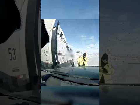 🫨 Dash-cam footage released from Wyoming Highway Patrol shows close call on I-80 #wyoming #i80