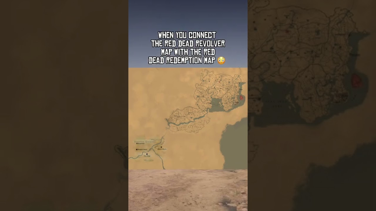 Imagine all the maps combined to make one big map 😳 | #reddeadredemption #rdr #shorts #recommended