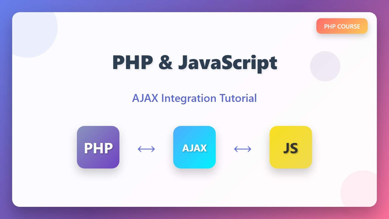 PHP & JavaScript AJAX Tutorial: Dynamic Web Development for Beginners