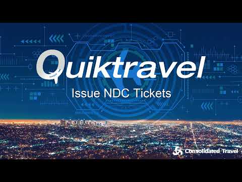 Quiktravel - Issue NDC Ticket