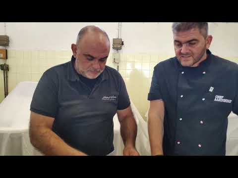 Milos Gastronomy - Ladenia traditional Milos pizza Mouratos Bakery