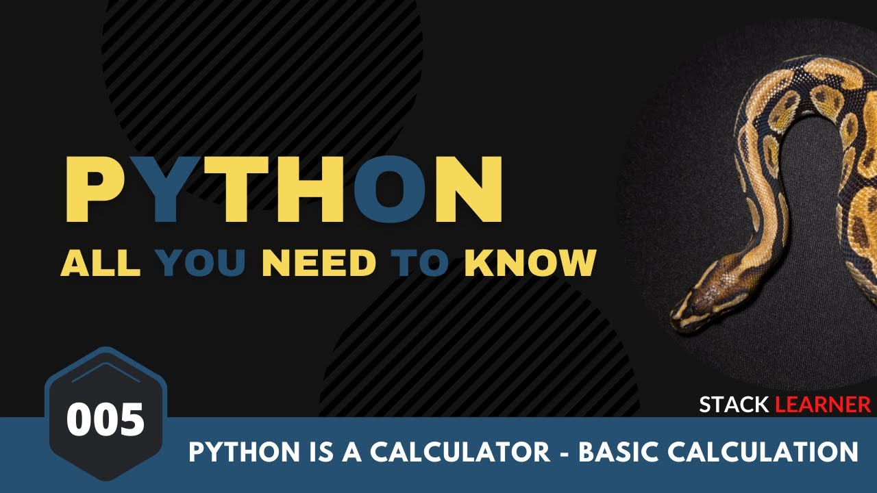005. Python Basic Calculation | Python All You Need to Know | Python Bangla Tutorial