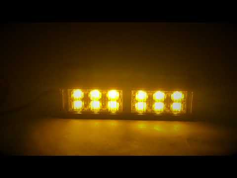 Luz Estrobo Codigo Led Profesional 12 Leds Ambar Ambar | Mercado Libre
