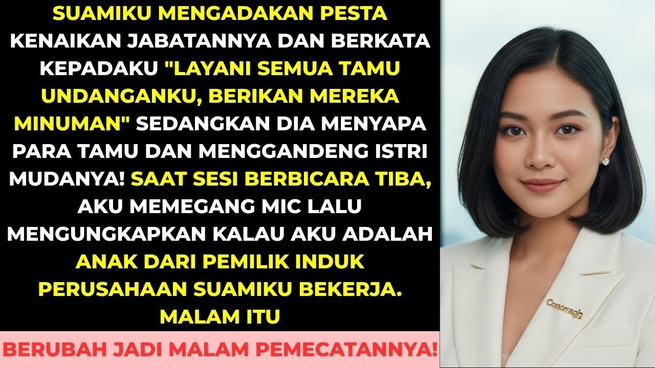 SUAMI MENGADAKAN PESTA KENAIKAN JABATAN DAN MEMPERLAKUKANKU SEPERTI PEMBANTU DIHADAPAN PARA TAMU!