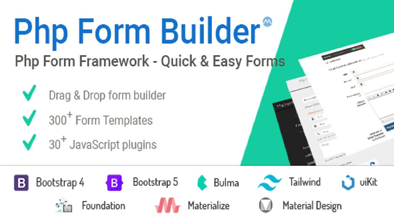 PHP Form Builder Advanced HTML forms generator with Drag Drop