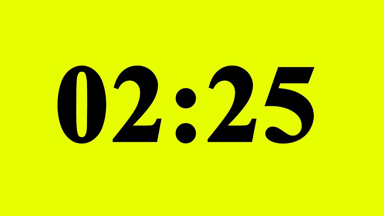 2 Minute 25 Second Timer