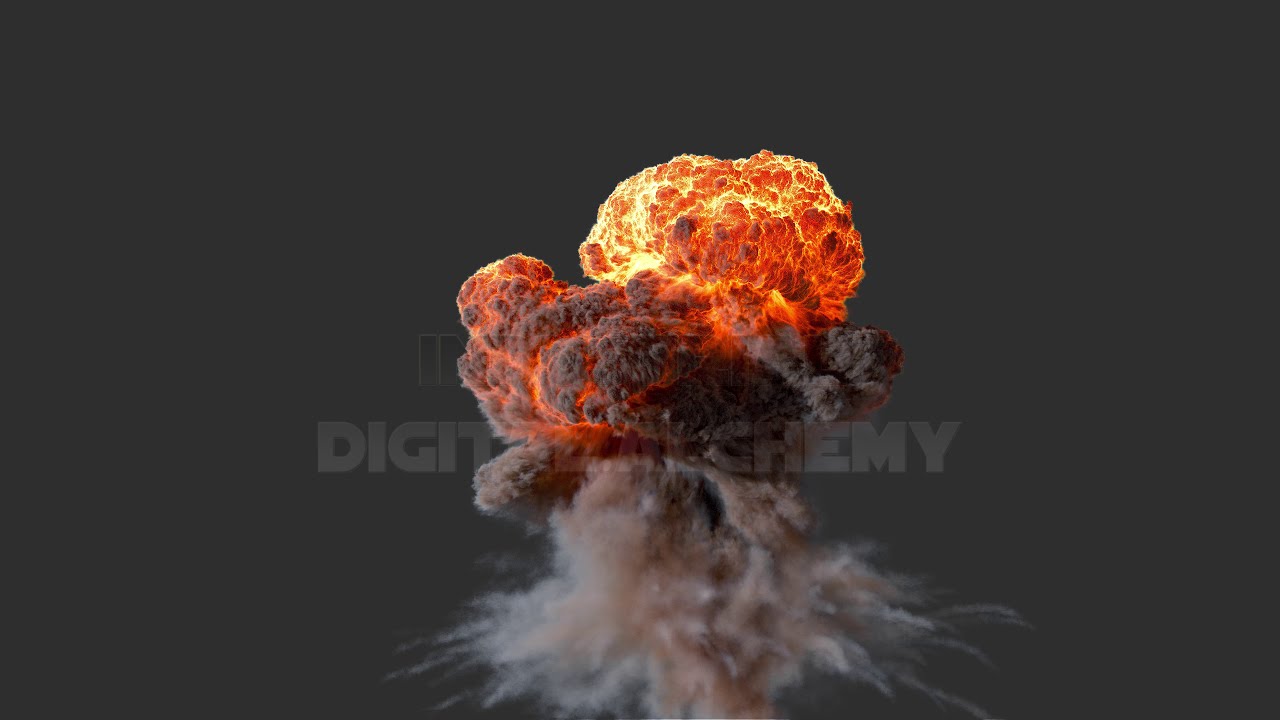 High detail explosion - 3D animation asset