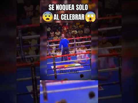 Se noquea solo al celebrar su victoria