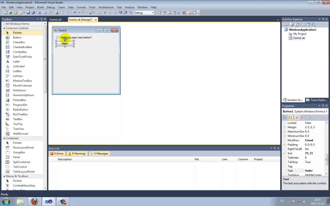 Beginner Tutorial 2 - If Statement [Visual Basic] Heb0