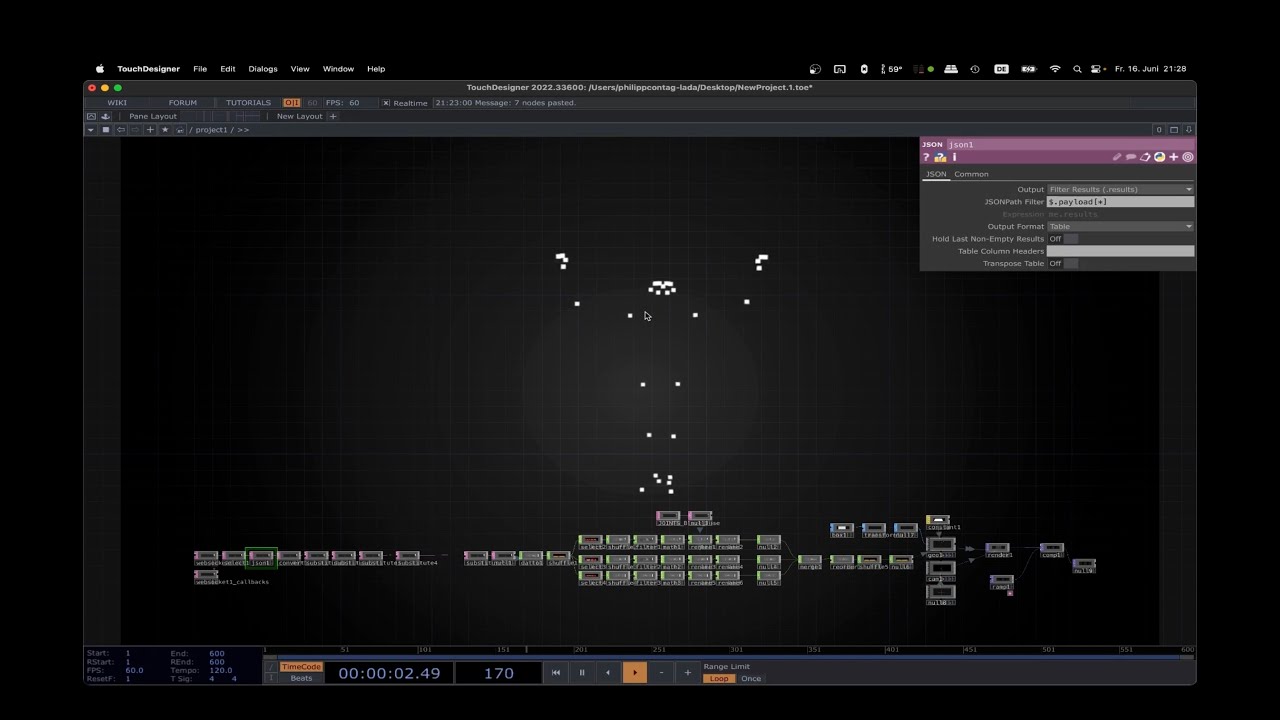 skeleton data without a kinect - touchdesigner tutorial