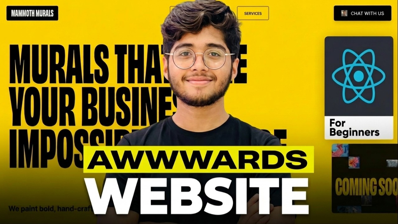 I Built an Award-Winning Website Using React + GSAP (Fully Responsive)