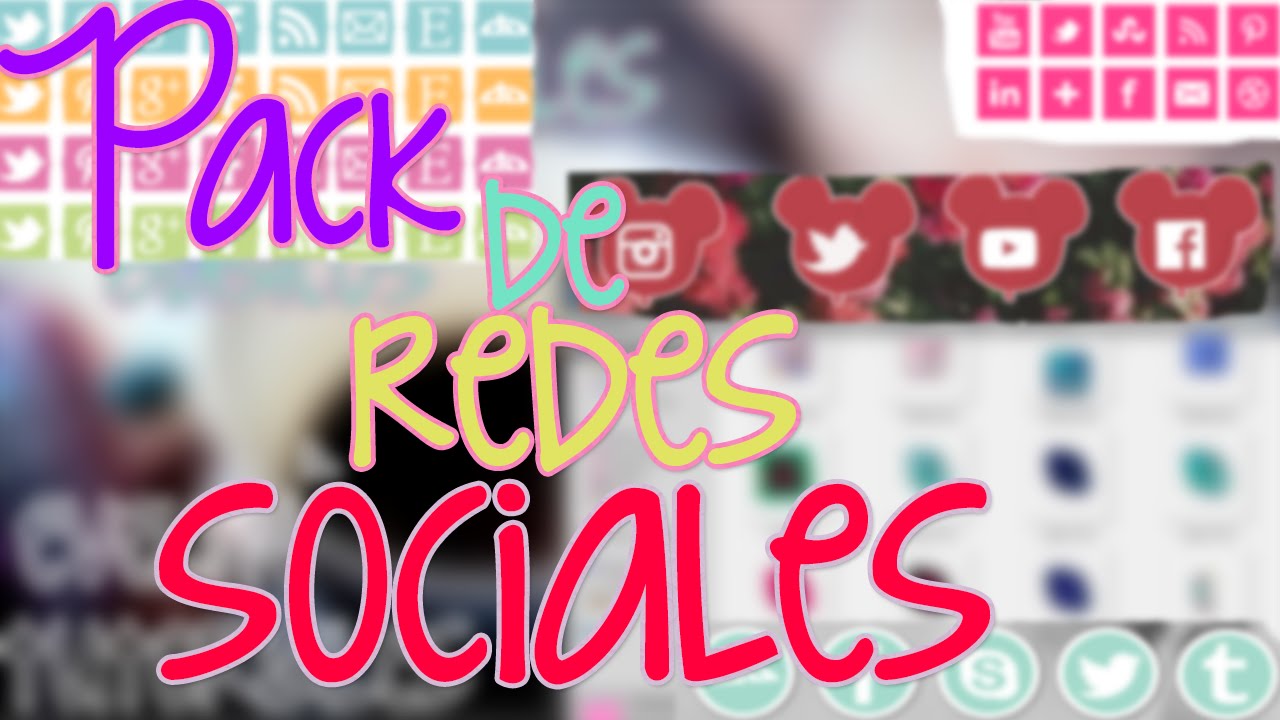 pack de iconos de redes sociales basicos