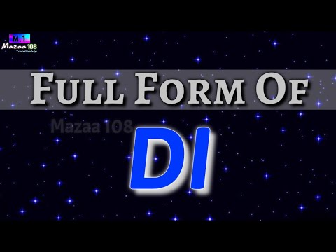 Full Form of DI || DI full form || DI mean || DI stands for || DI का फुल फॉर्म || What is DI | #New