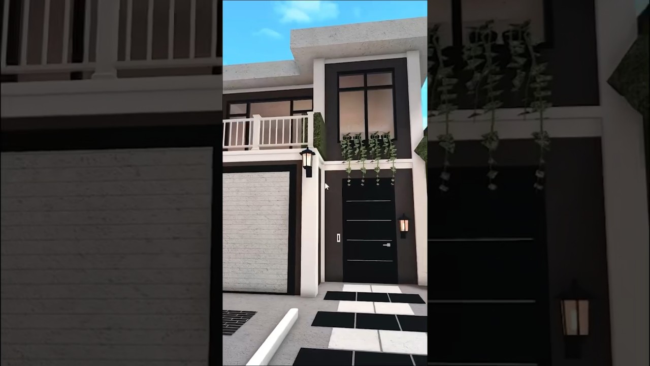 FREE 2 story bloxburg house LAYOUT!🏡 *modern build* #bloxburg #shorts #roblox #robloxbloxburg