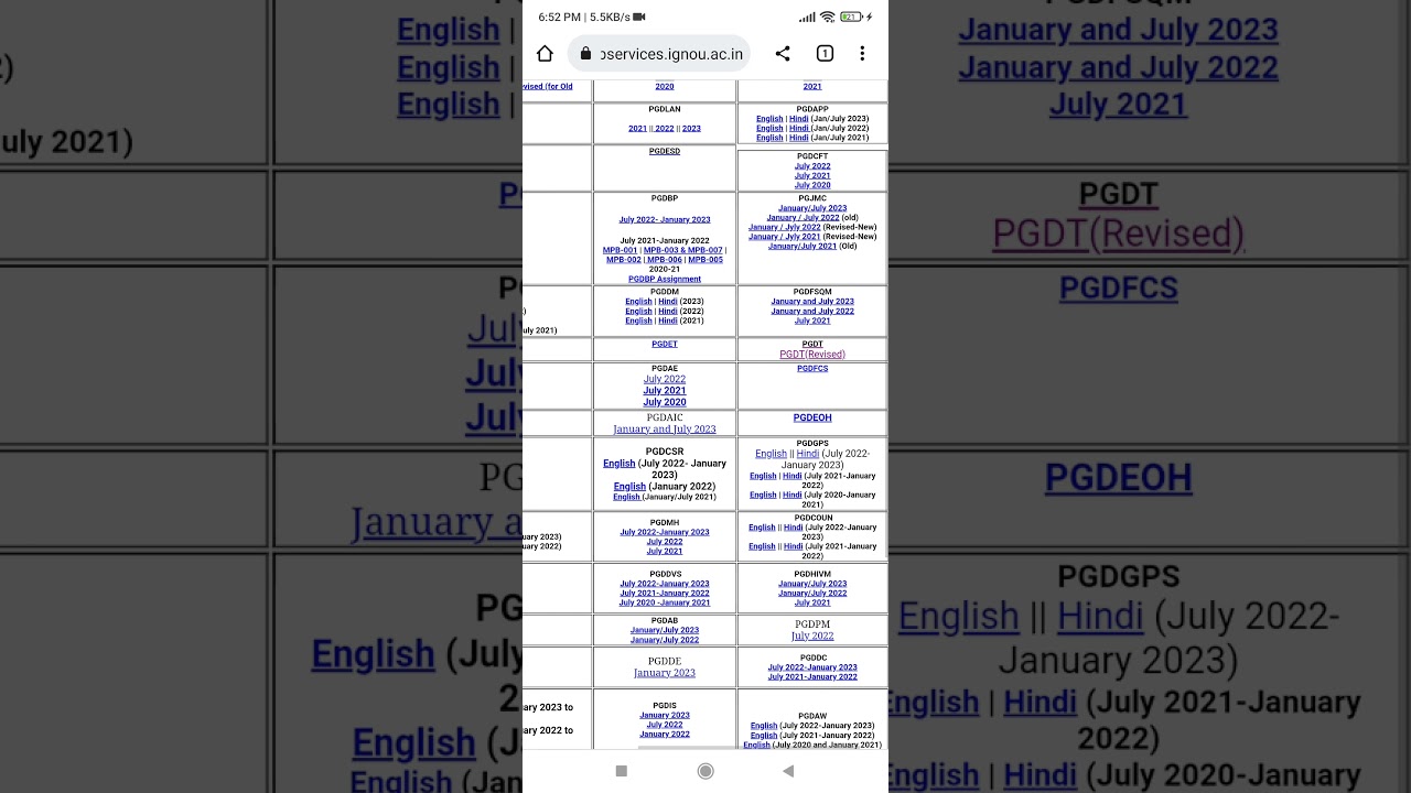 How to download IGNOU PGDT course assignment questions.. Malayalam explanation