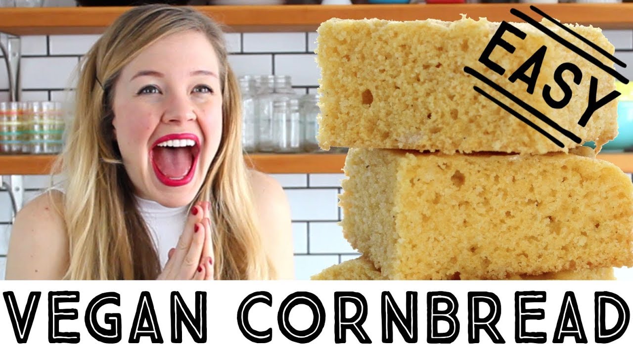 Easy Vegan Cornbread - How to Make Vegan Cornbread