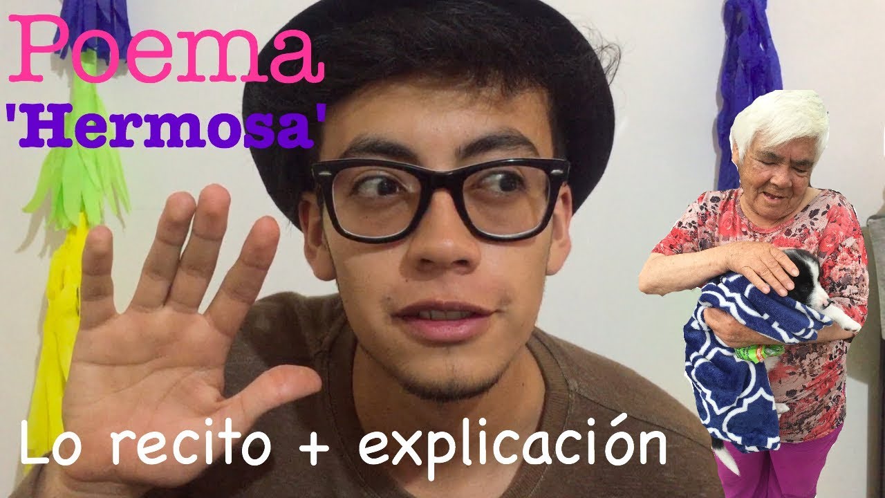 POEMA a mi abuela - 'Hermosa' / Amor de nieto |Recito y explico las estrofas | Mi mejor poema