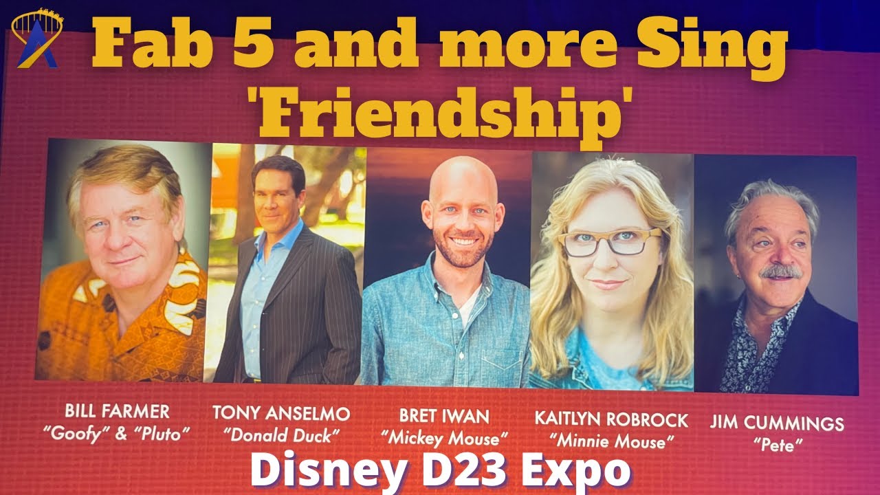 MyDisneyFix | Disney's Fab 5 Character Voice Actors Sing 'Friendship ...