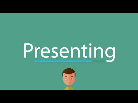 Presenting pronunciation