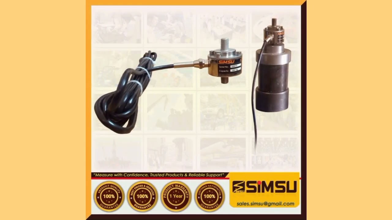 SIMSU - Miniature Loadcell | Loadcell | Force Sensor | Threaded Type | Compression Loadcell