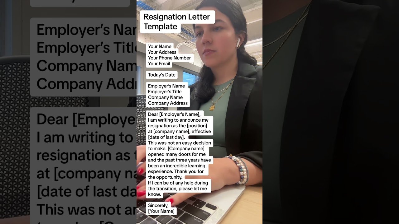 Resignation Letter Template