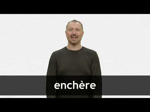 English Translation of “ENCHÈRE” | Collins French-English Dictionary