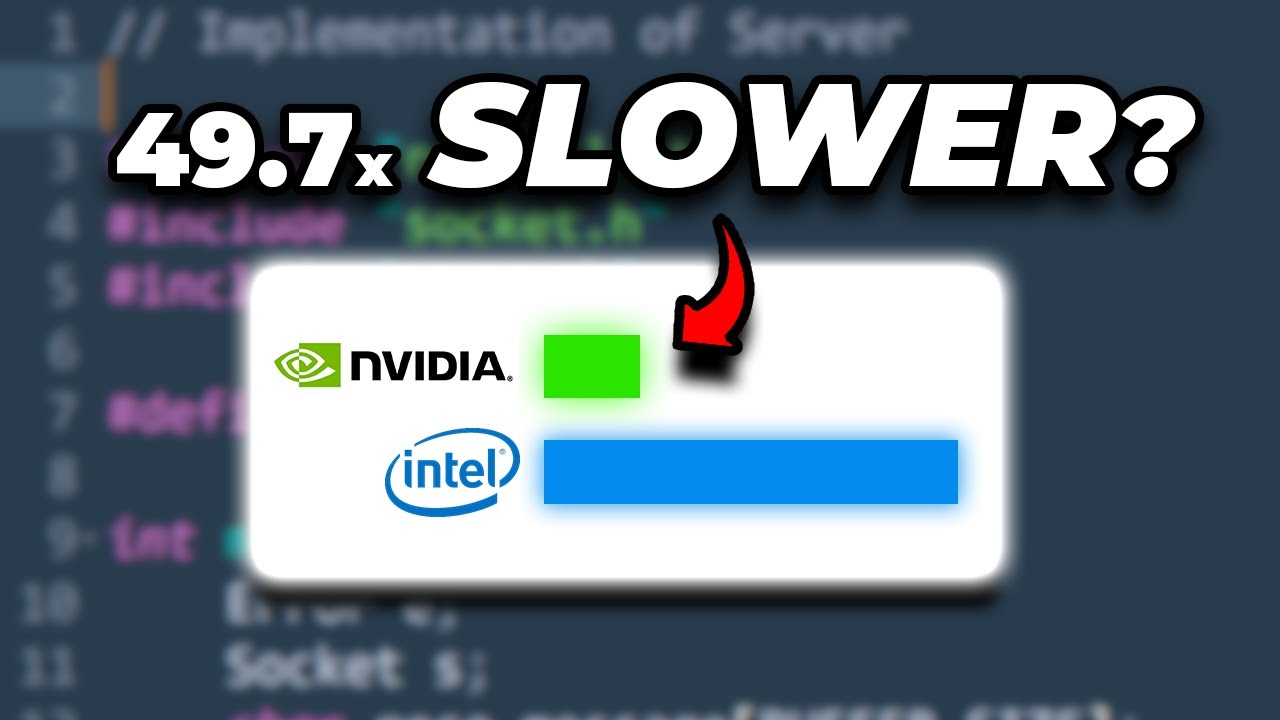 comparing GPUs to CPUs isn't fair