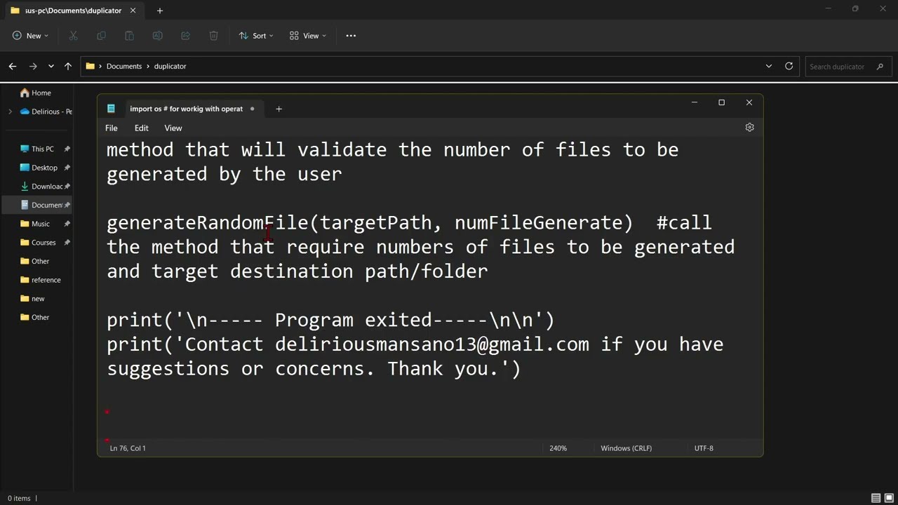 Python Automation - Random File Generator