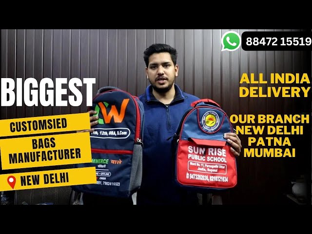 Customize School Bags - Custom Polyester School Bag Service Provider ...