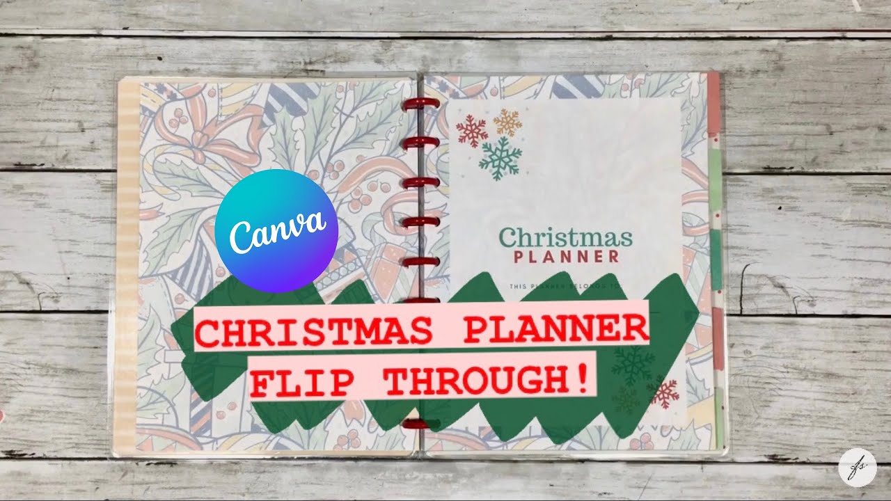 Printable Christmas Planner Flip Through // Classic Size Christmas Planner