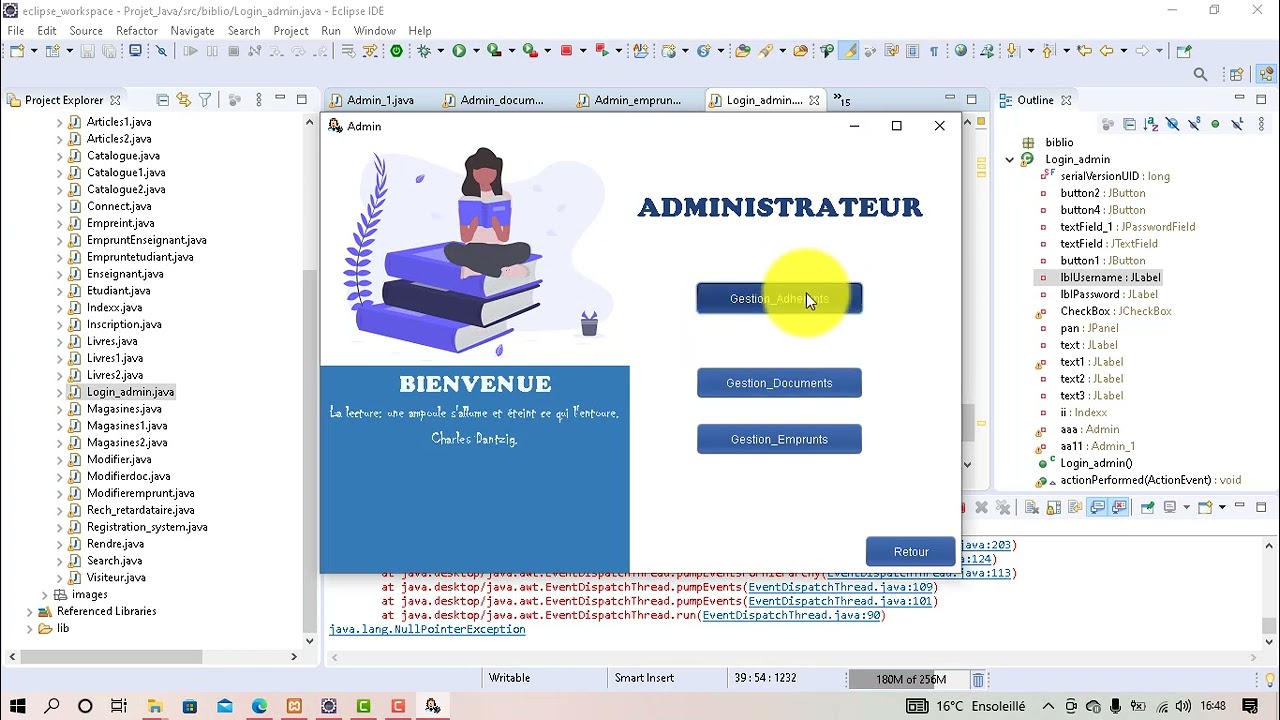 Library management application using java swing and mysql | with source code