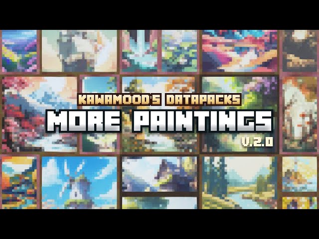 More Paintings - Without any resources pack or mod Minecraft Data Pack