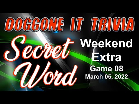 Secret Word (2022) - Weekend Extra 08 - Unscramble the word from a clue
