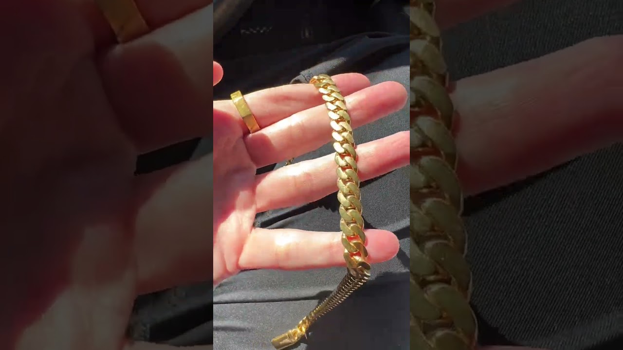 Solid 24k 8mm Miami Cuban link from Daniel Jewelry Inc .