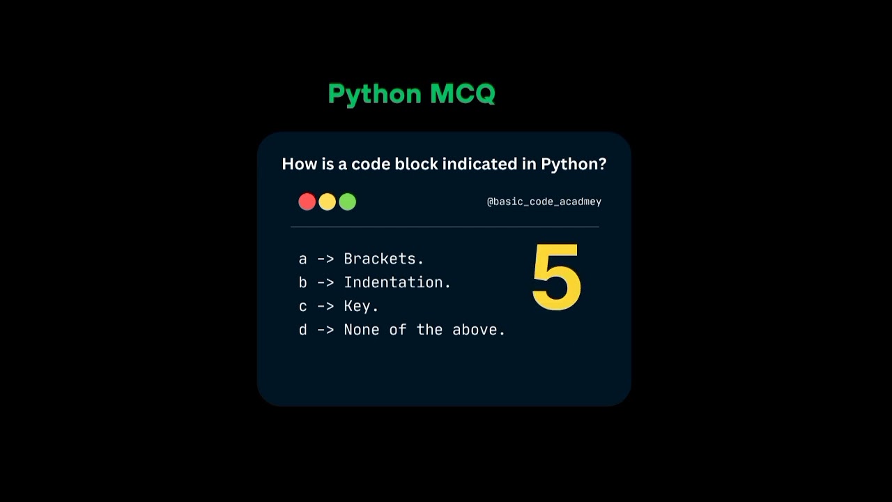 Python mcq questions ? | Python mcq interview questions and answers #python