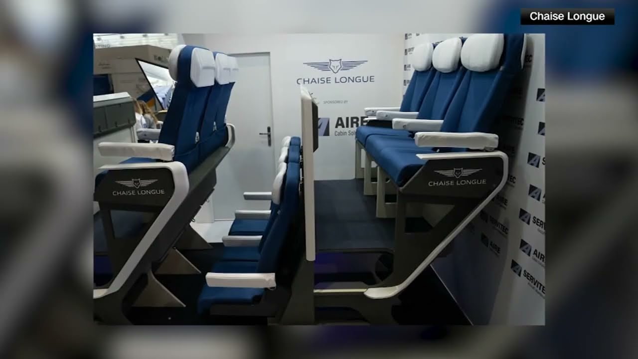 Airbus exploring double-level airplane seat design