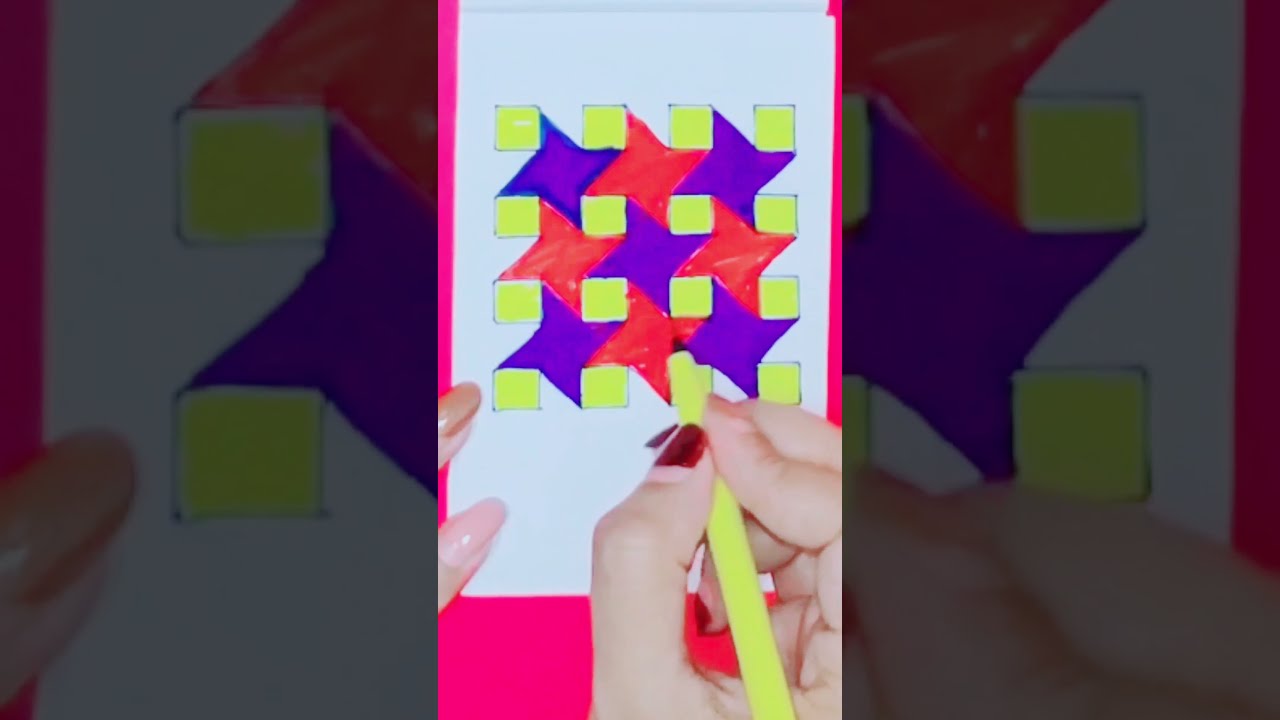 Zentangle Patterns | Doodle Art | Easy optical illusion| abstract drawing| 3D Patterns| Relaxing art