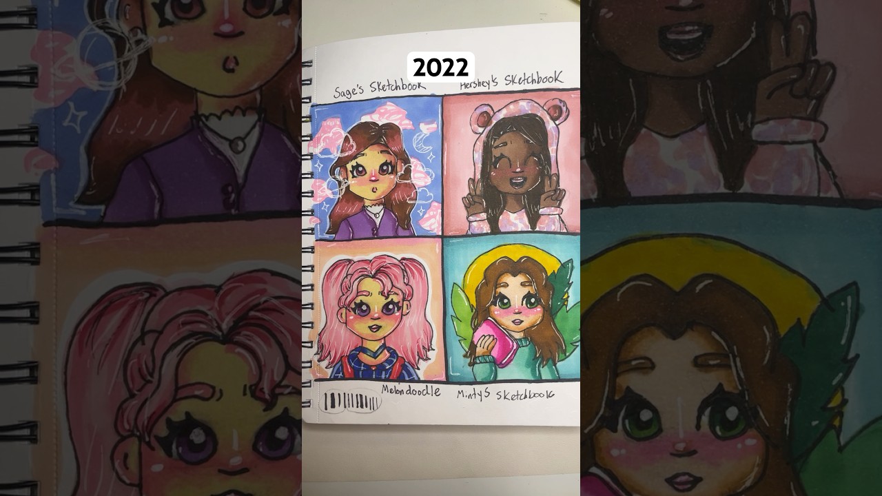 My art progress in 5 years! 🌟 #shorts #art #drawing #progress #improvment
