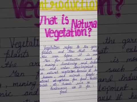 what is natural vegetation? #viral #ytshorts #bts #brushpen #journaling #name #satisfyingvideo
