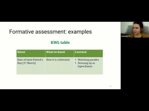 KWL Tables: an Effective Formative Assessment Tool