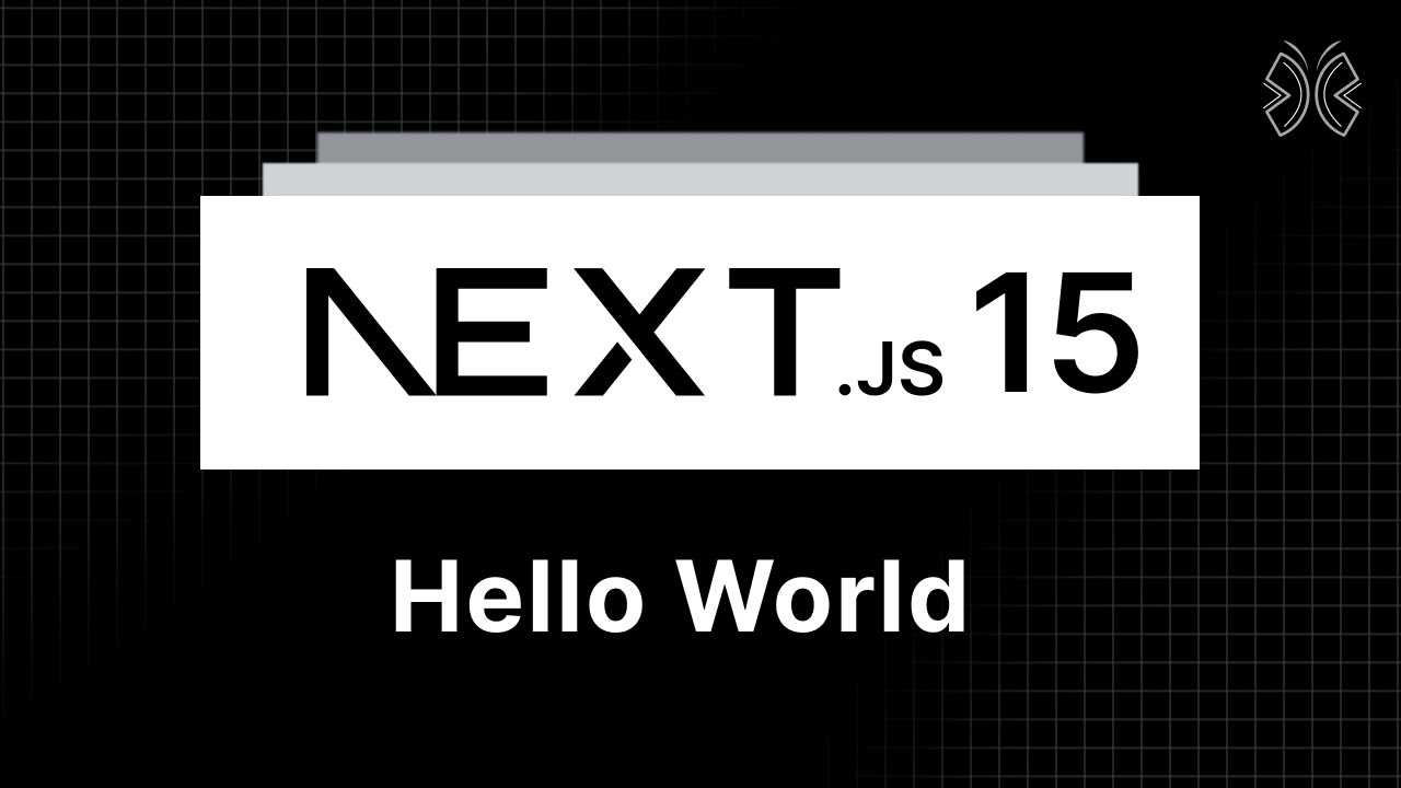 Next.js 15 Tutorial - 2 - Hello World