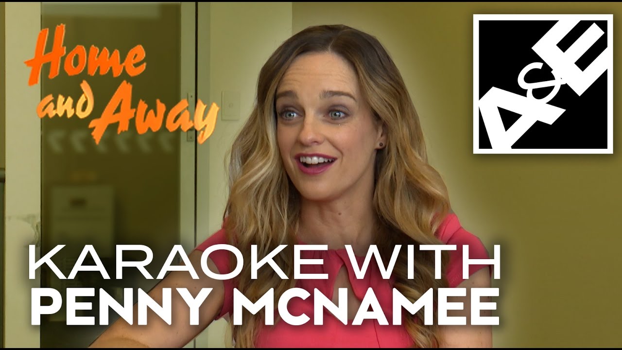 Penny McNamee from Home and Away plays Karaoke