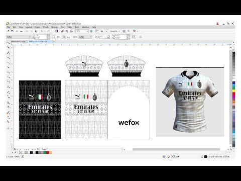ACM Emirates Design Football Design Free Cdr For Sublimation Sports T Shirts Link In Description