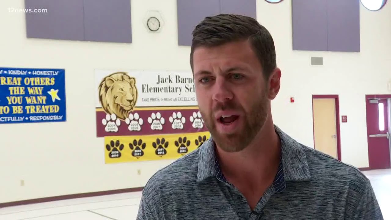 Local physical education teacher introduces students to some Olympic winter sports games