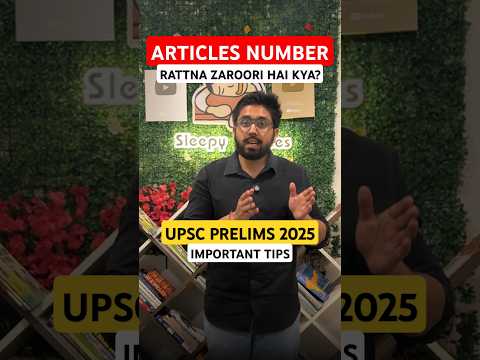 How important are Articles in Polity for UPSC Prelims 2025? | Revise UPSC PYQs from Polity today!